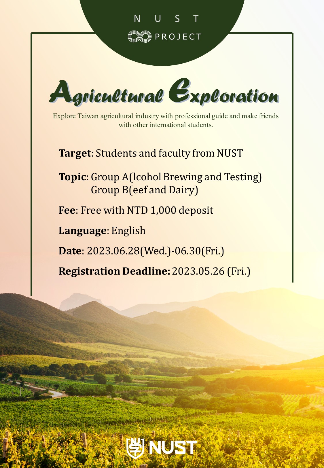 【OIA】NUST Event - 2023 Agricultural Exploration